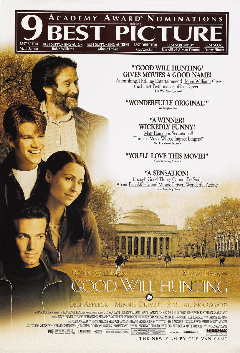 Poster Pelicula Good Will Hunting (1997) – Movie Poster Mexico